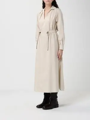 Max Mara Cotton Chemisier Dress - Beige