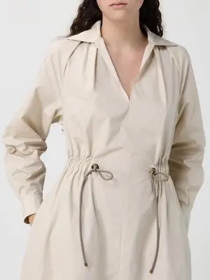 Max Mara Cotton Chemisier Dress - Beige