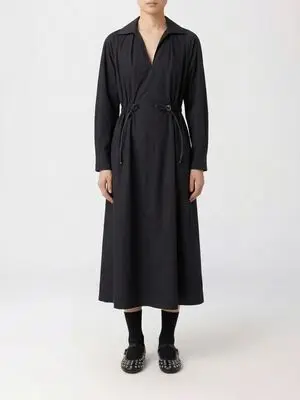 Max Mara Cotton Chemisier Dress - Black
