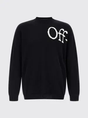 Off-White Cotton Logo Crewneck Pullover