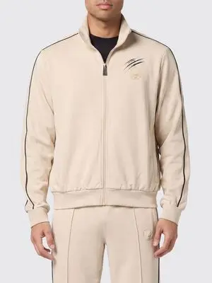 PLEIN SPORT Polyester Zip-up Sweatshirt - Beige