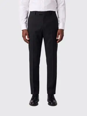 PT TORINO Virgin Wool And Cotton Tailored Trousers - Black