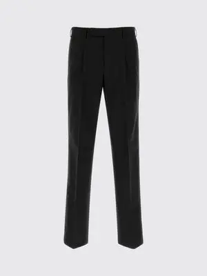PT TORINO Virgin Wool And Cotton Tailored Trousers - Black