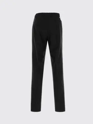 PT TORINO Virgin Wool And Cotton Tailored Trousers - Black