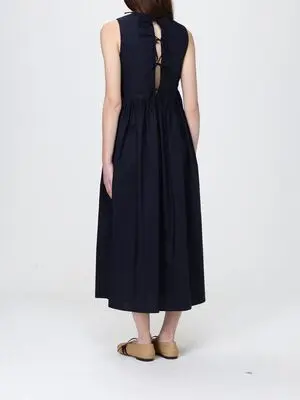 MEIMEIJ Cotton Poplin Midi Dress - Navy