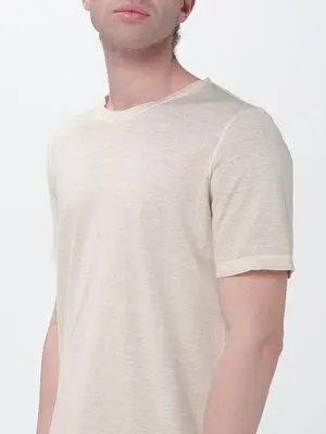 120% Lino Crew Neck T-shirt - Safari