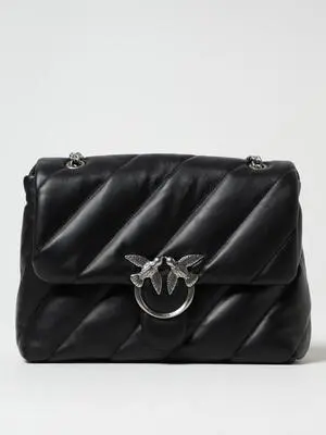 Pinko Leather Shoulder Bag - Black 1