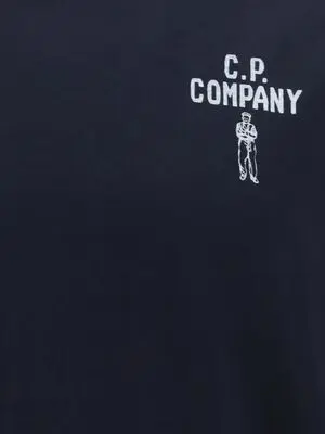 C.P. COMPANY Cotton T-shirt With Maxi Logo