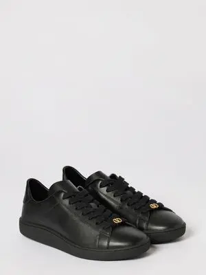 Valentino Garavani Low Top Leather Sneakers - Black
