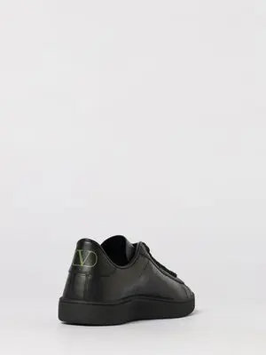 Valentino Garavani Low Top Leather Sneakers - Black