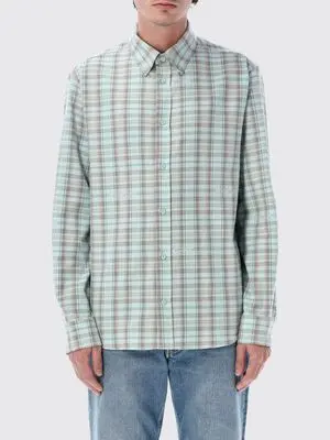 Off-White Tartan Cotton Shirt - Green