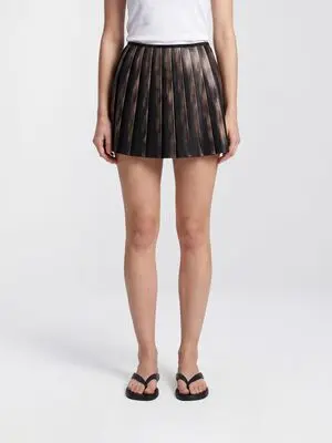 DIESEL® O-saka Mini Faux Leather Skirt - Brown
