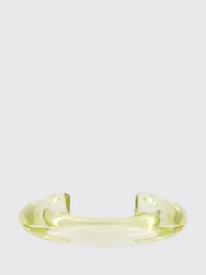 LIZZIE FORTUNATO Resin Bangle Bracelet With Rounded Design - Lime