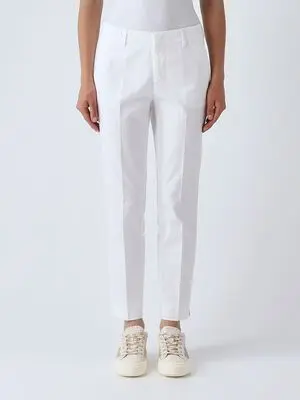 PT TORINO Cotton Slim Trousers - White 1