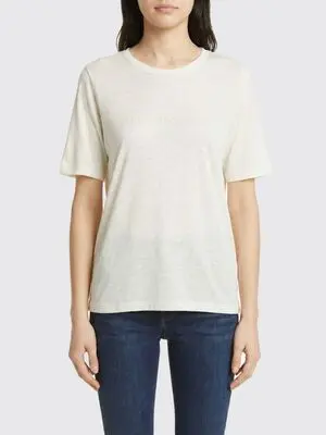 Stella McCartney Linen Blend T-shirts - White