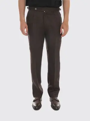 BOSS Tailored Wide-leg Linen Trousers - Earth