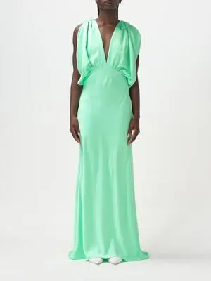 Pinko Draped Maxi Dress - Green