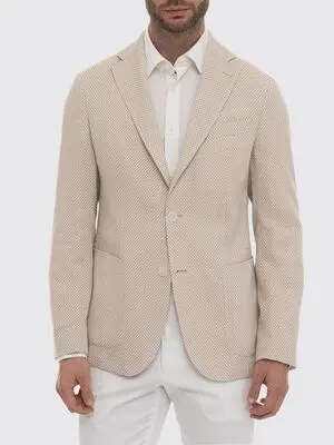 BOSS Single-breasted Blazer In Structured Cotton Blend