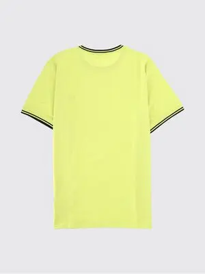 Fred Perry Slim Fit Cotton T-shirt With Contrast Trims And Embroidered Logo