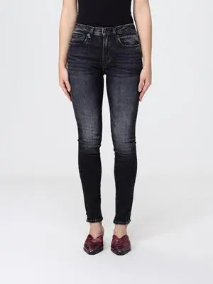 R13 Stretch Denim Skinny Jeans - Black