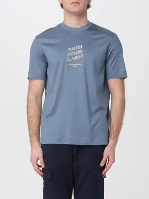 Emporio Armani Slogan T-shirt - Blue