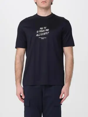 Emporio Armani Slogan T-shirt - Navy