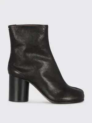 MAISON MARGIELA Tabi Nappa Leather Ankle Boots - Black