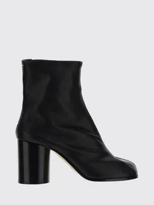 MAISON MARGIELA Tabi Leather Ankle Boots - Black