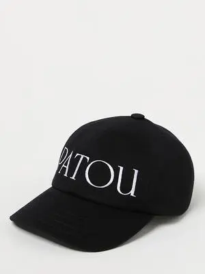PATOU Baseball Cap With Embroidered Logo - Black
