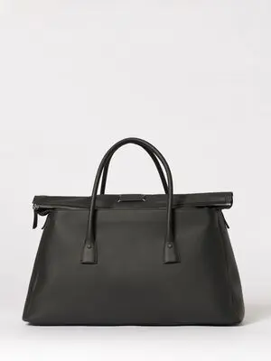 MAISON MARGIELA 5ac Grained Leather Travel Bag - Black