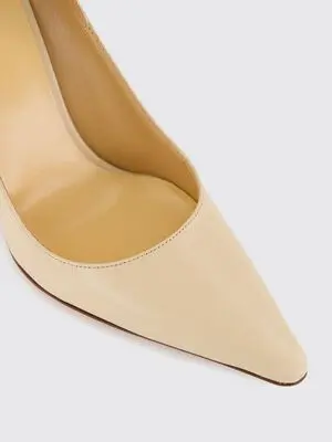 FRANCESCO RUSSO Leather Slingback Pumps With Stiletto Heel