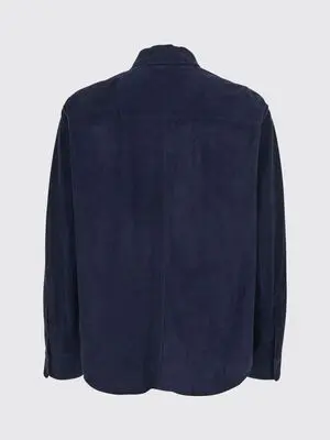 Giorgio Armani Suede Lambskin Leather Shirt Jacket