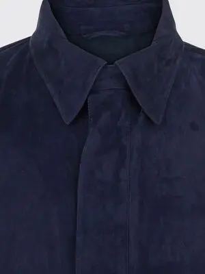 Giorgio Armani Suede Lambskin Leather Shirt Jacket