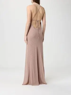 Pinko Maxi Dress With Embellishments - Pink