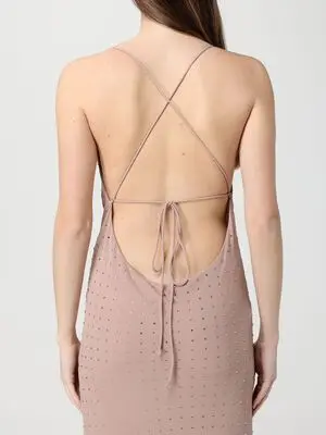 Pinko Maxi Dress With Embellishments - Pink