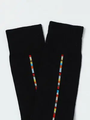 Paul Smith Striped Crew Socks - Black
