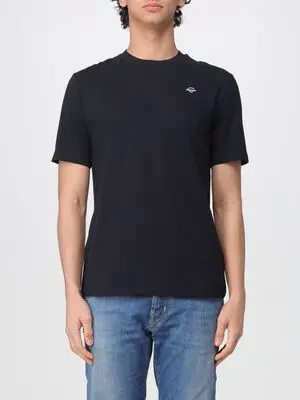 BLAUER. Basic Cotton T-shirt - Black