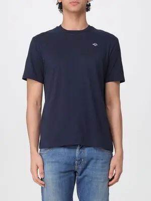 BLAUER. Basic Cotton T-shirt - Blue
