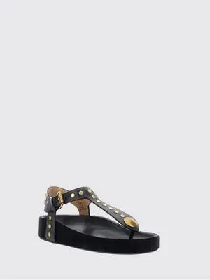 Isabel Marant Étoile Studded Calf Leather Thong Sandals