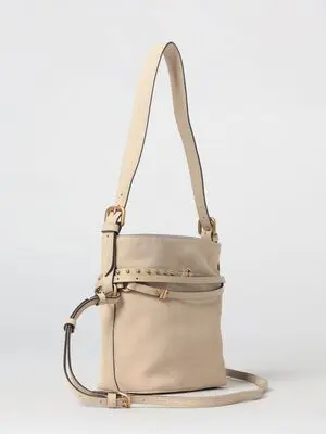 Pinko Studded Shoulder Bag - Beige