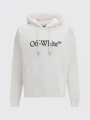 Off-White Cotton Hoodie With Logo
