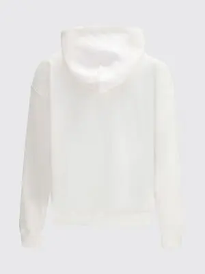 Off-White Cotton Hoodie With Logo