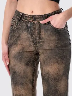 DIESEL® L-ysa Leather Effect Trousers