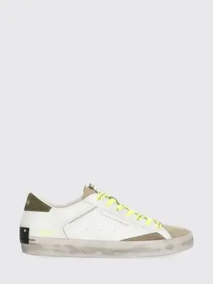 CRIME LONDON Distressed Leather Sneakers - Ivory