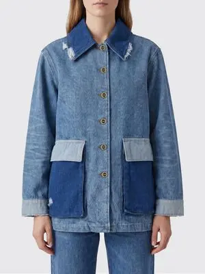 GANNI Jacket Colour - Blue