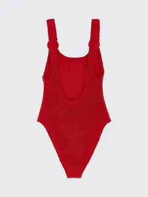 Hunza G U-neck Crinkle One-piece Swimsuit With Ring Detail