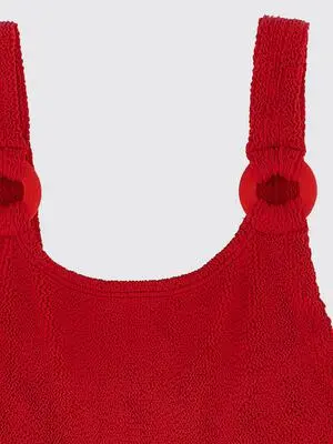 Hunza G U-neck Crinkle One-piece Swimsuit With Ring Detail