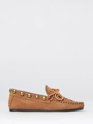 Isabel Marant Étoile Fitza Suede Loafers With Studs - Brown