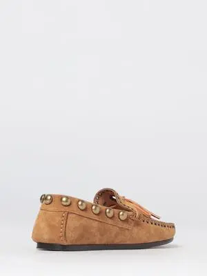Isabel Marant Étoile Fitza Suede Loafers With Studs - Brown