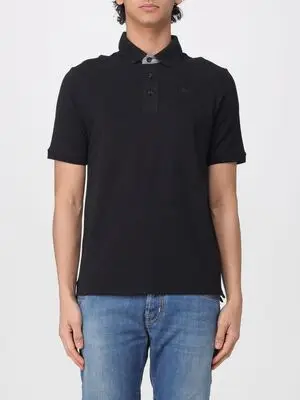 BLAUER. Cotton Polo Shirt - Black